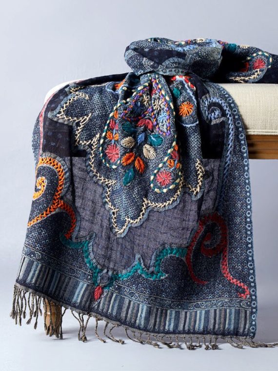 Merino wool Pashmina Scarf and Shawls - Kashmiri Cashmere Pashmina ...